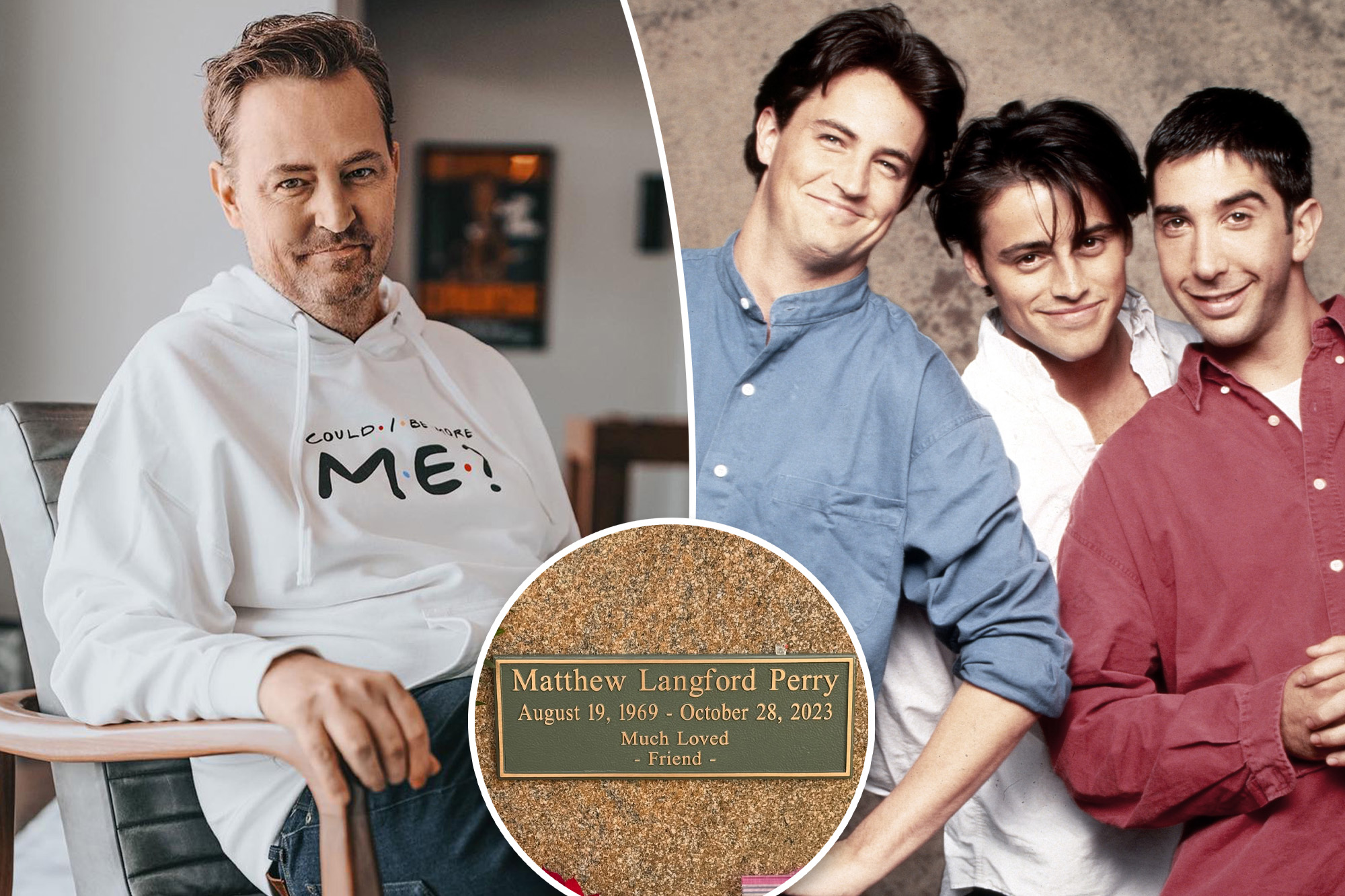 Matthew Perry’s grave has a new plaque 2 years after his death ...