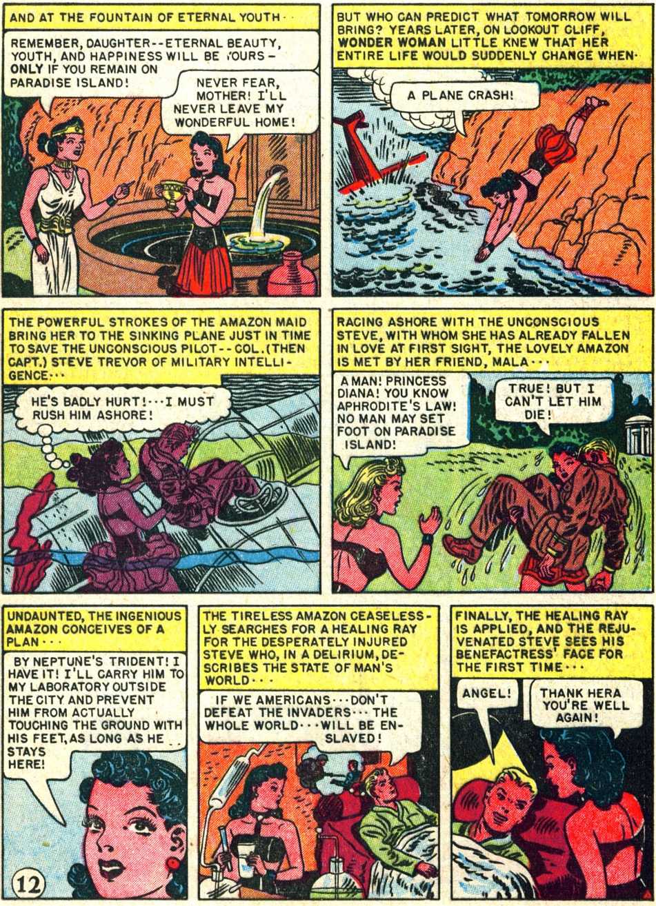 World War II was removed from Wonder Woman's origin 75 years ago