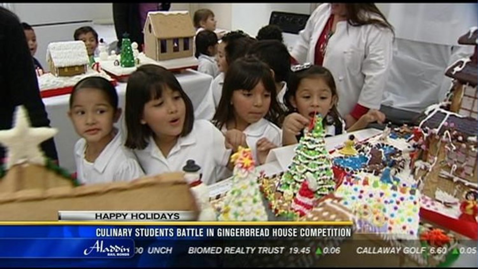 Culinary students battle in gingerbread house competition | 2012