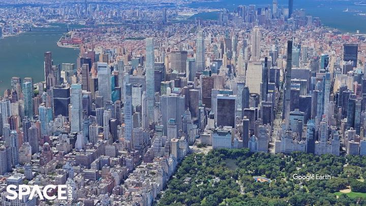 Flying from space to NYC with Google Earth Studio