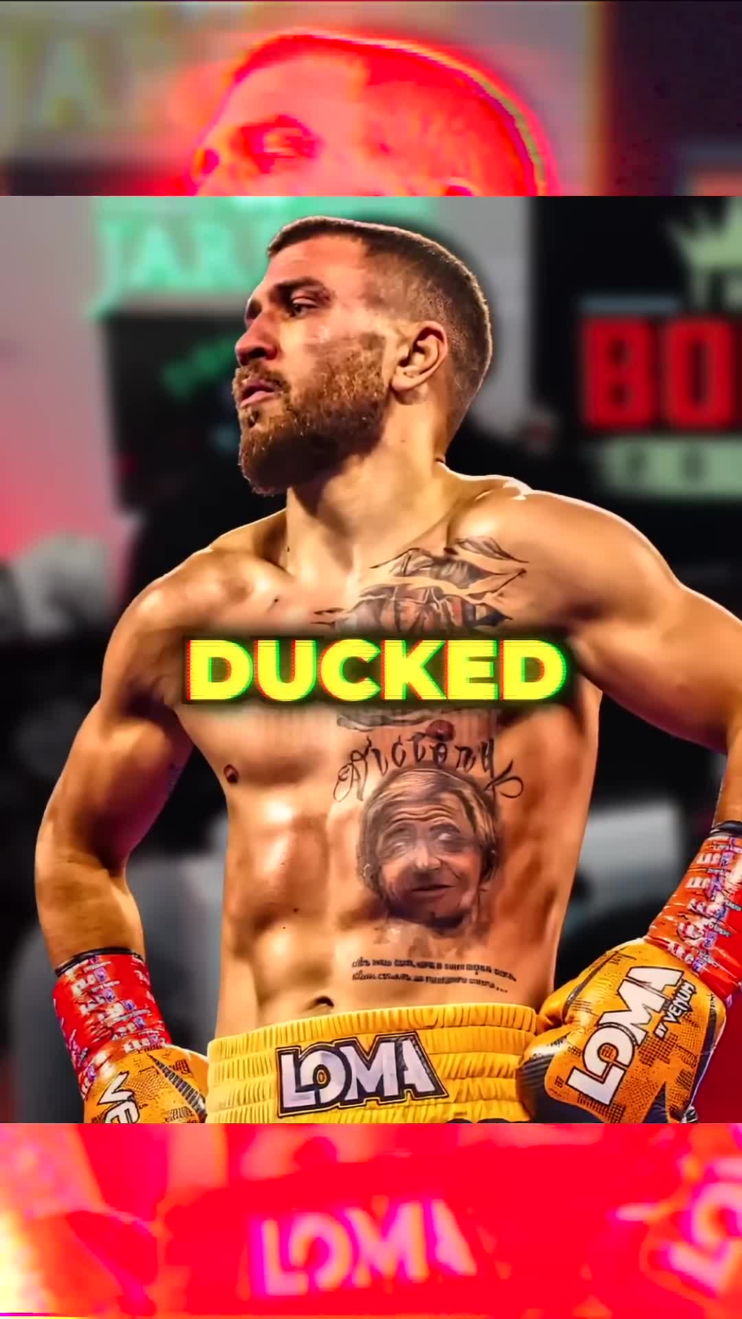 Tank fans running around like idiots saying Loma ducked Tank. He waited ...