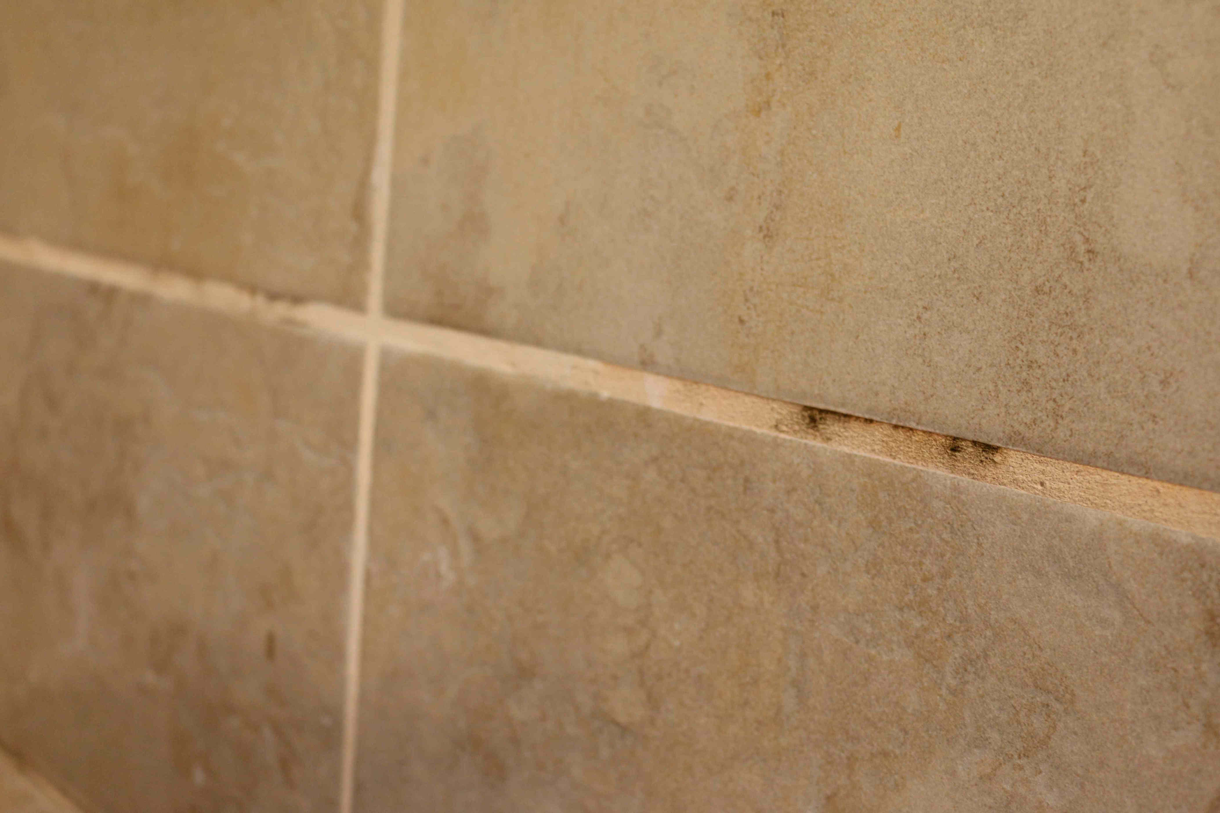 How to safely remove mold from shower grout