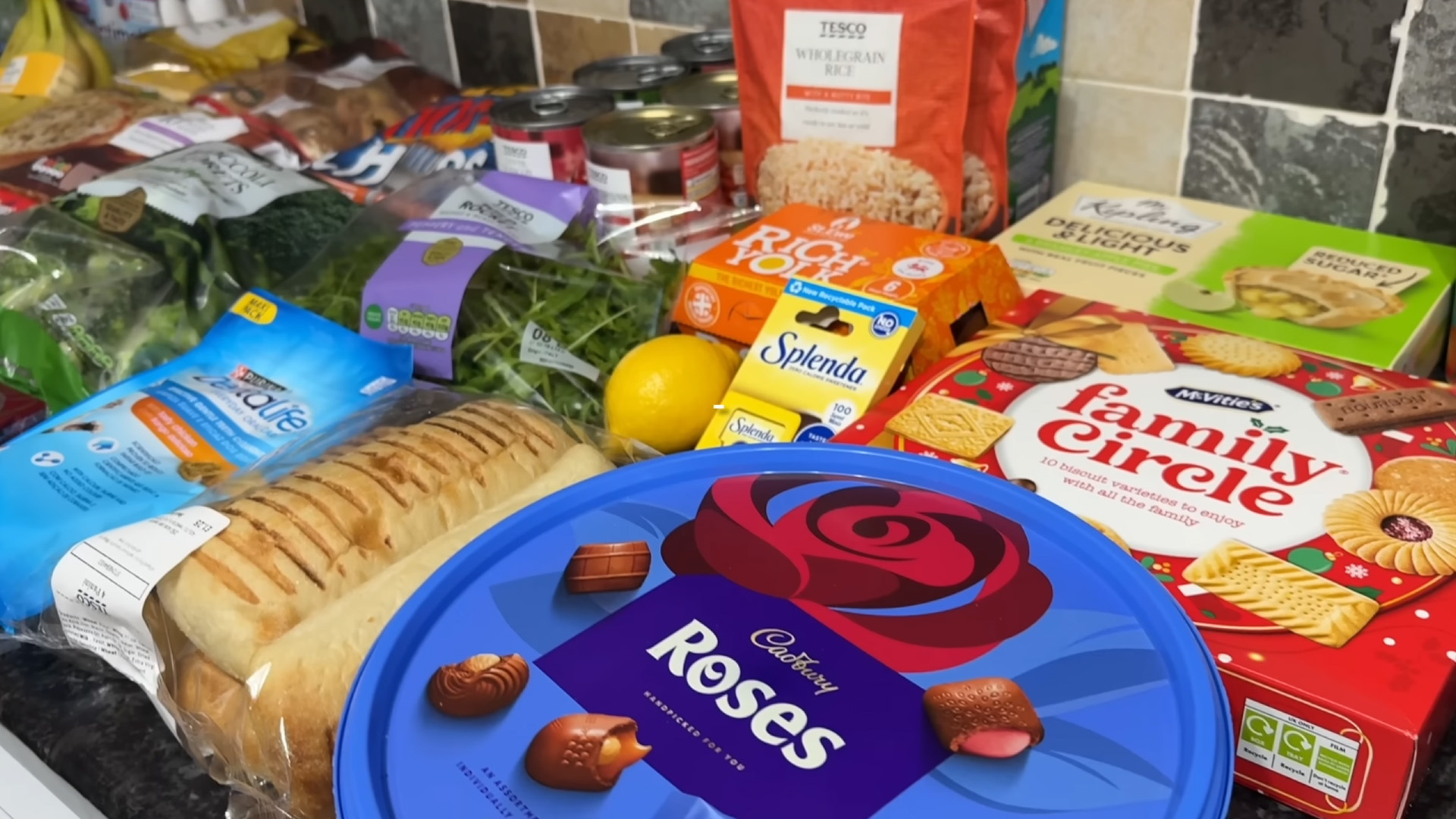 Budget friendly UK food shop Tesco haul under £65