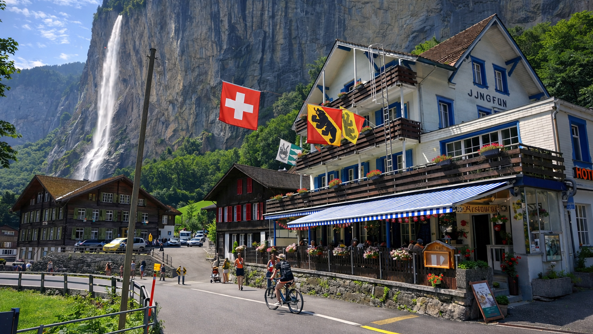 Lauterbrunnen Valley Switzerland summer waterfalls and alpine walks (4K)