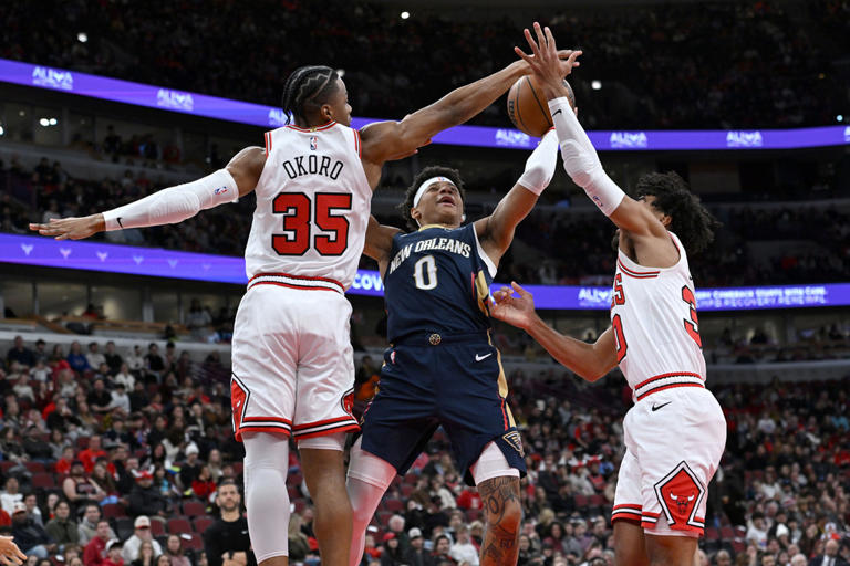 Okoro's season-high 24 points lead short-handed Bulls past Pelicans 134-118