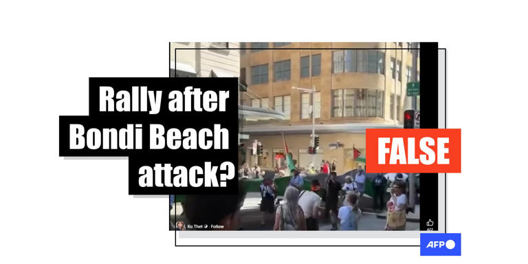 Video of pro-Palestinian march predates Bondi Beach attack