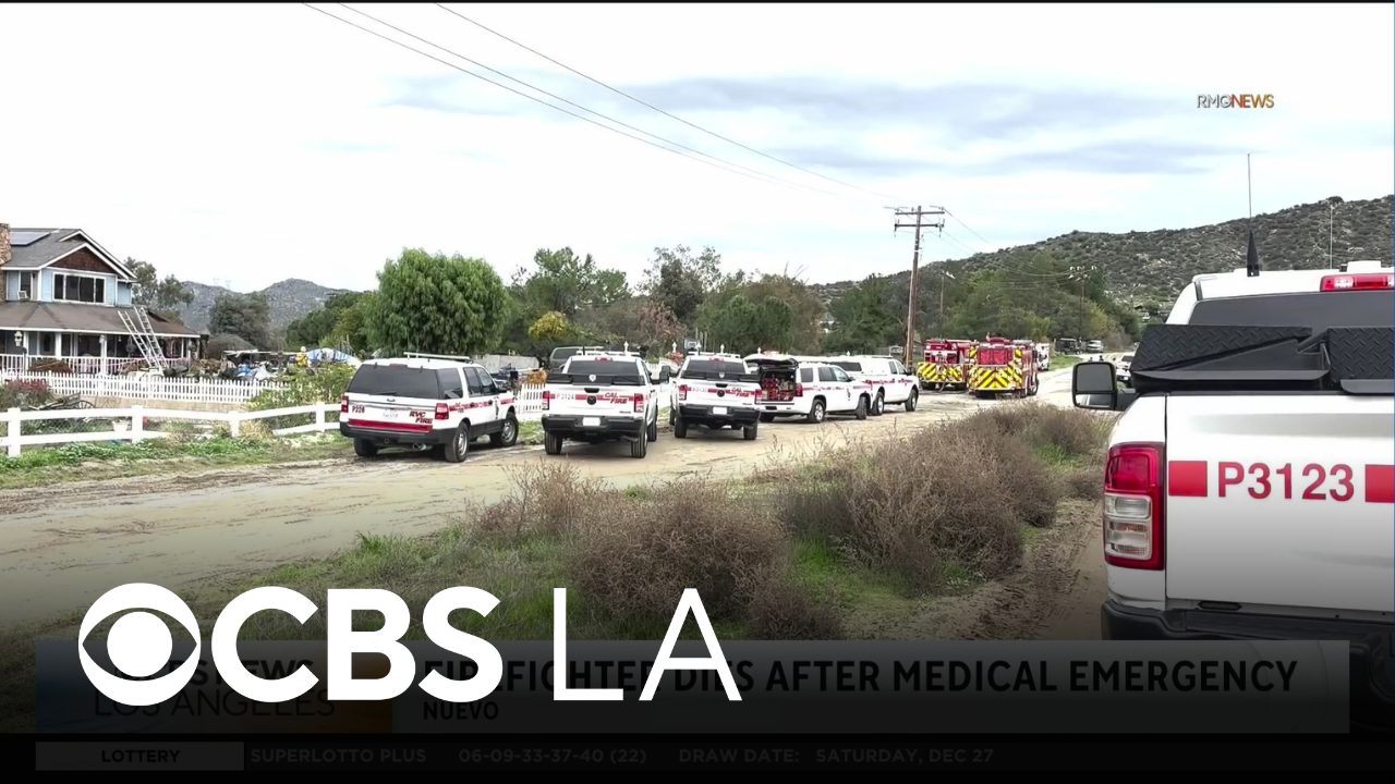 Riverside County firefighter dies while responding to house fire in Nuevo