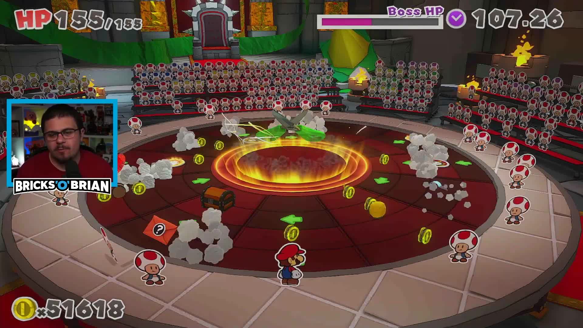 Super sharp scissor scuffle! - Paper Mario Origami King with Bricks 'O ...