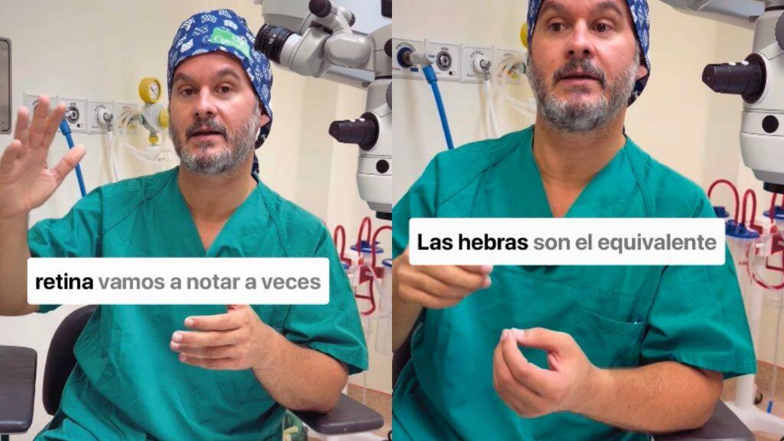 Jose Miguel Caro, oftalmólogo: "Las moscas son esas manchas negras que ...