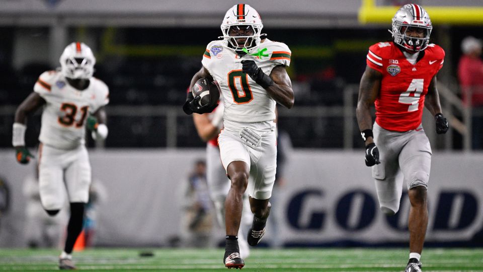 Miami upsets defending national champ Ohio State in CFP quarterfinal at ...