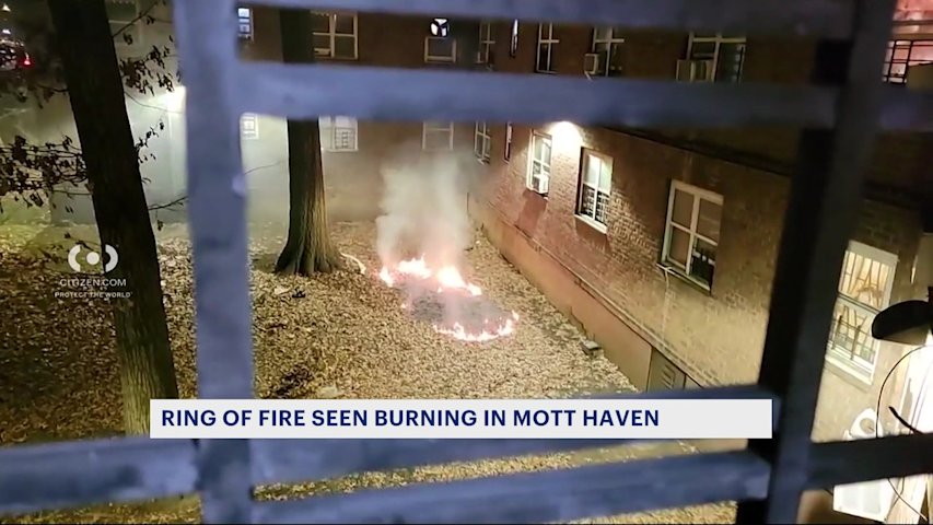 Ring of fire in Mott Haven captured on Citizen app video
