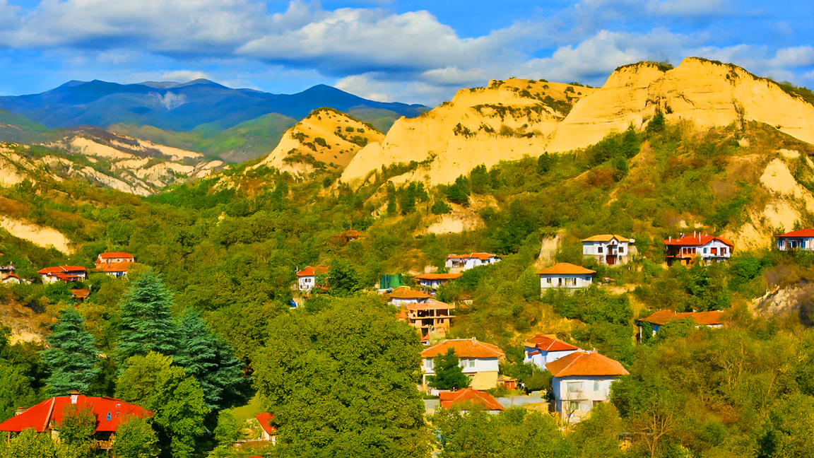 Melnik the smallest town in Bulgaria