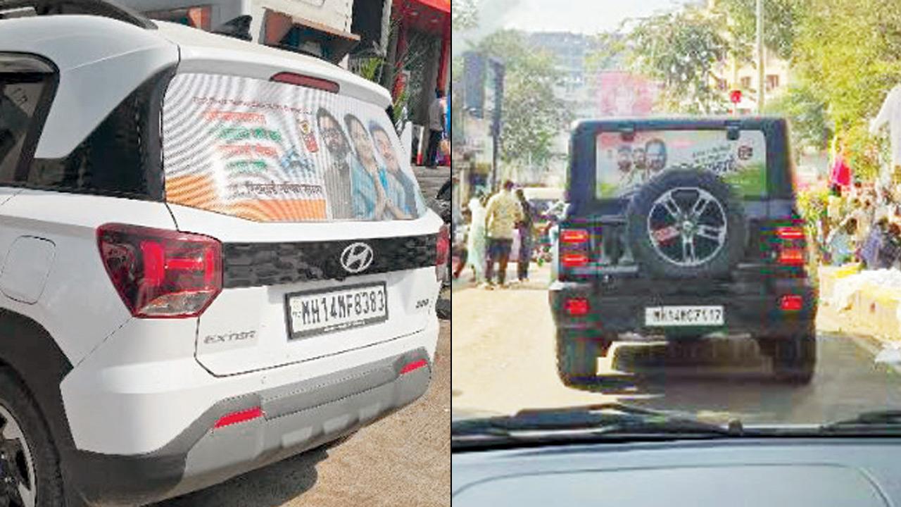 Poll campaigning on private vehicles raises questions over road safety