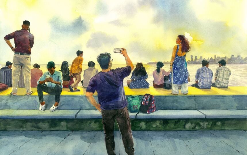 Working life in Mumbai as seen by modern-day miniaturist Zainab Tambawalla