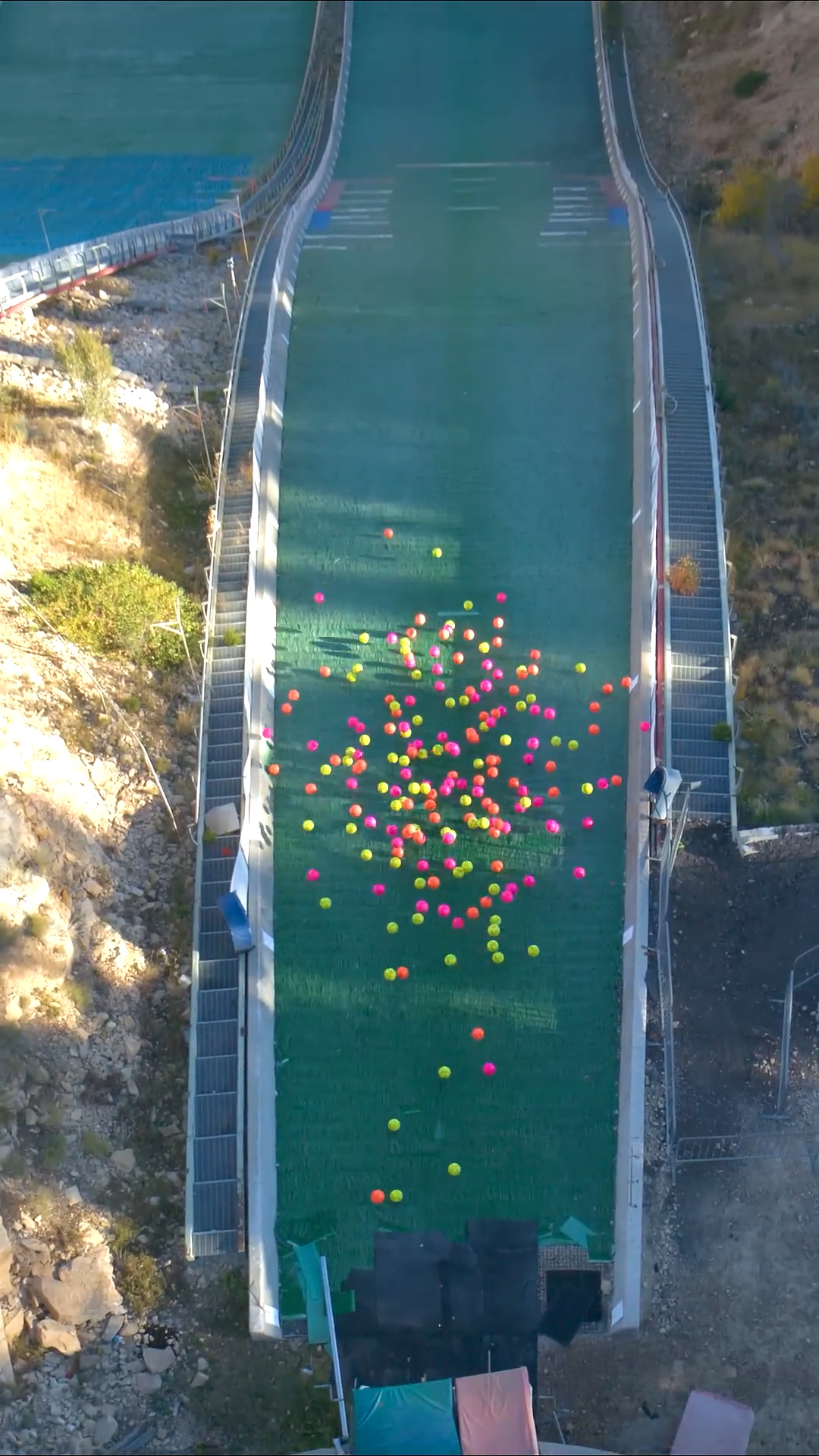 We used 200 soccer balls for this shot