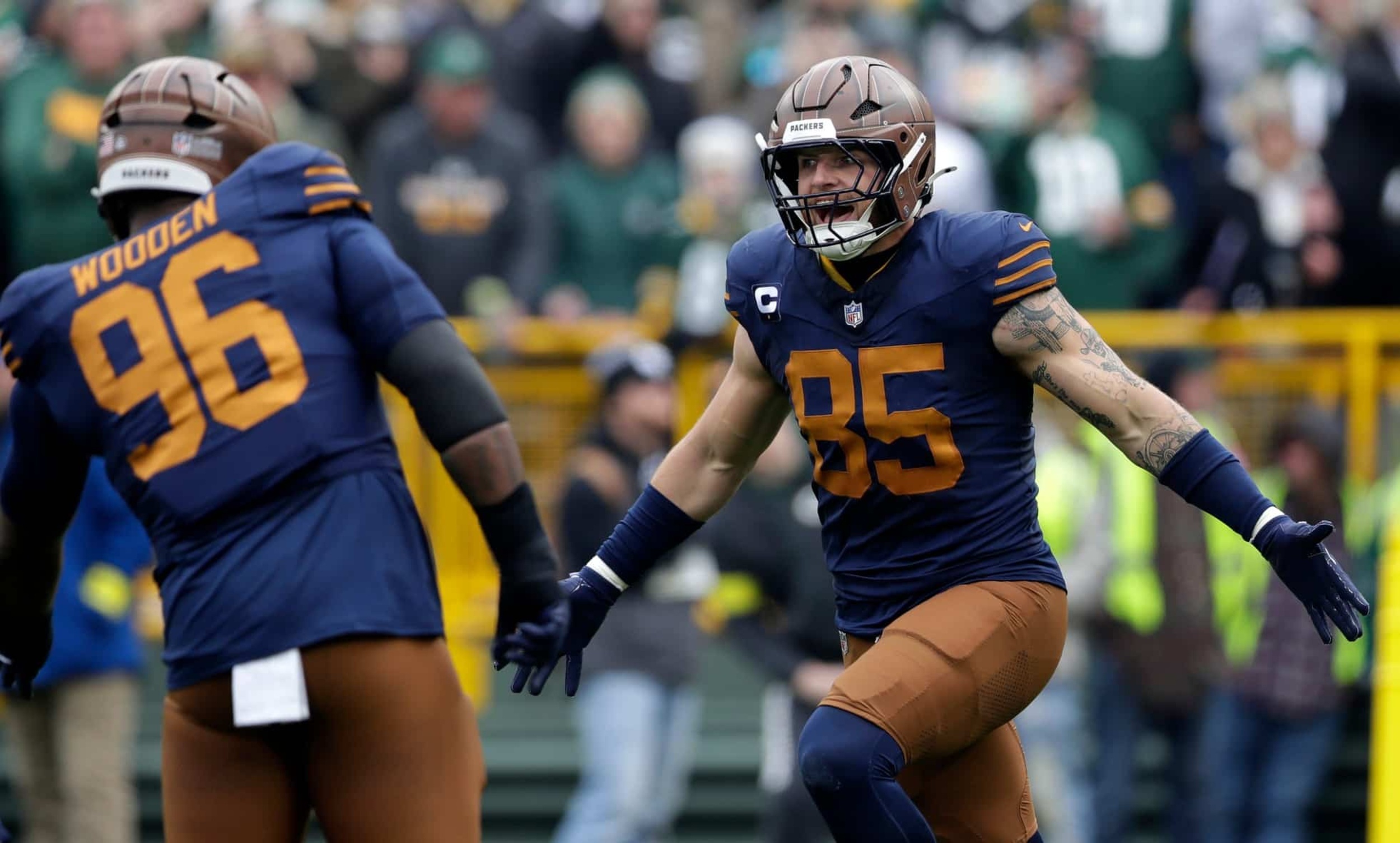 Packers’ Tucker Kraft has wordless reaction to snub