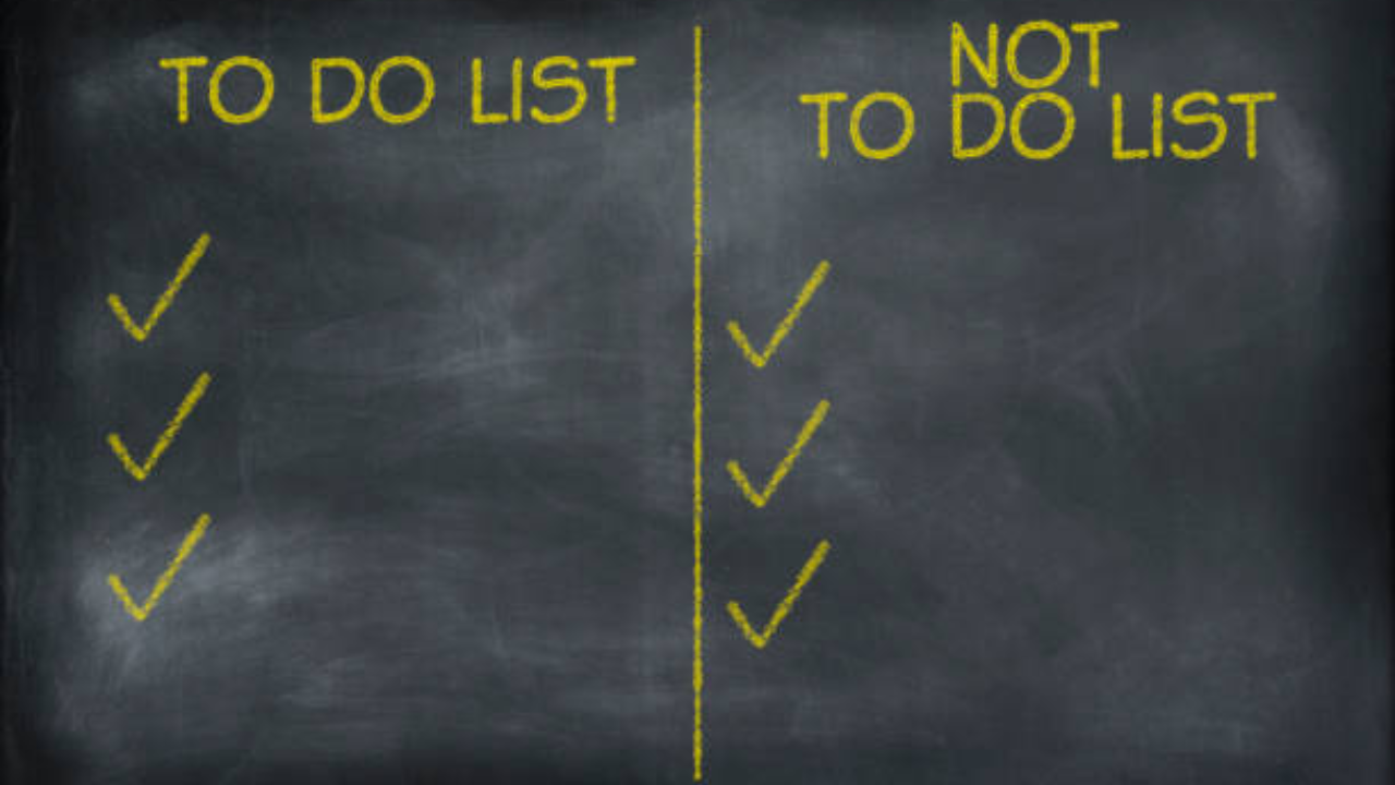 Why writing a ‘not-to-do list’ works better than New Year's resolutions