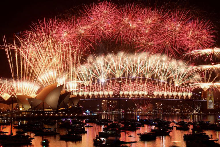 World bids goodbye to 2025 with fireworks and icy plunges