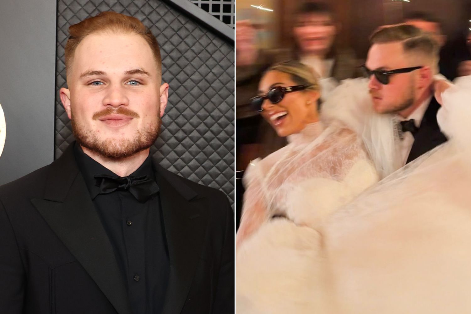 Zach Bryan shares the first look at his and Samantha Leonard's wedding ...