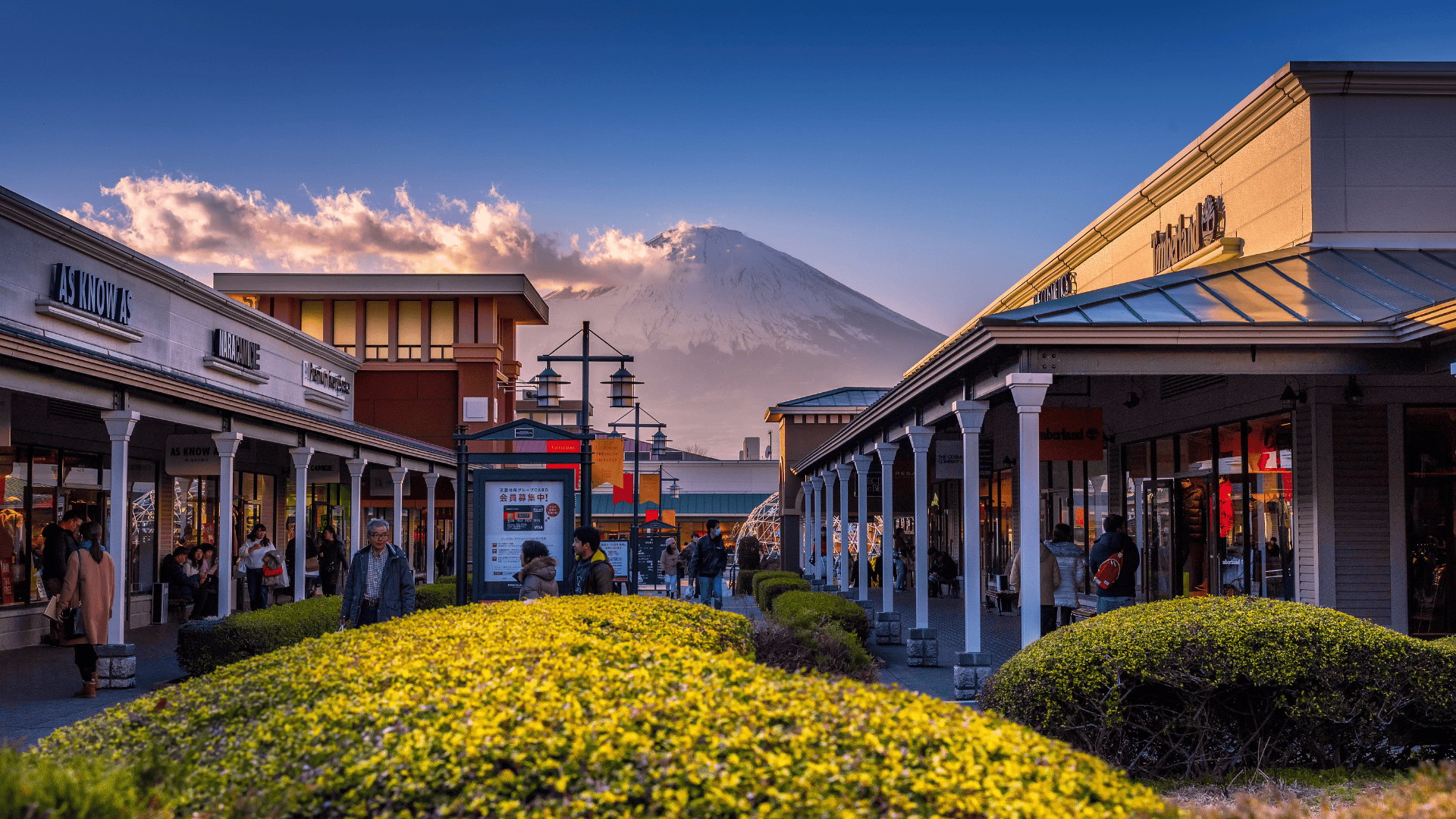 Located near Mount Fuji, this luxury outlet shopping temple is the ...