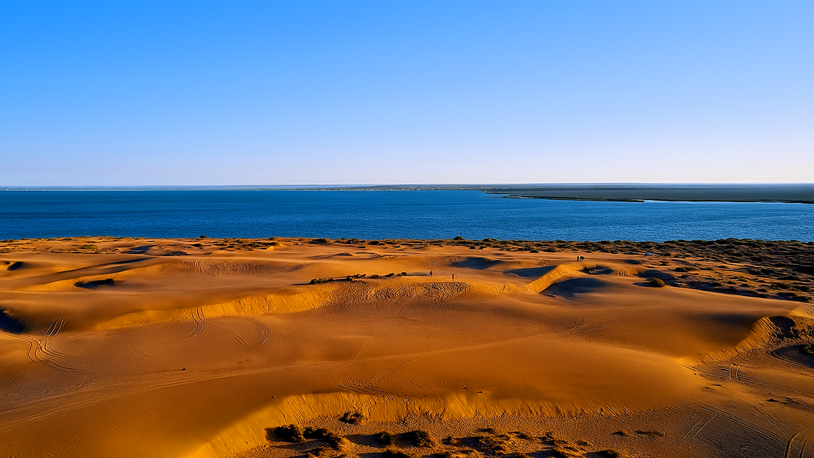 Luftaufnahmen der Isla La Paz in Mexiko