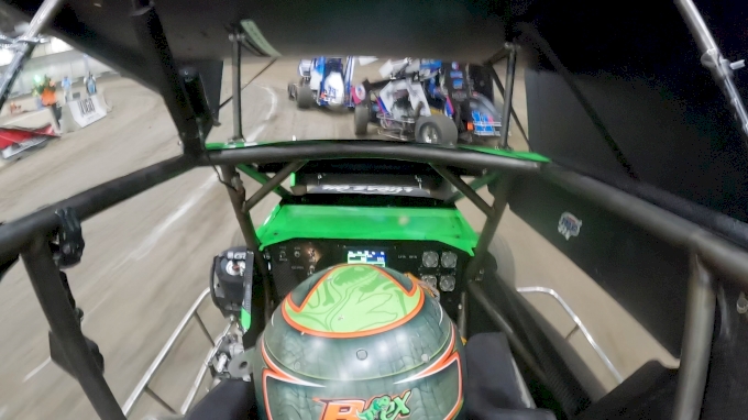 On-board: Brexton Busch beats dad Kyle Busch in head-to-head showdown