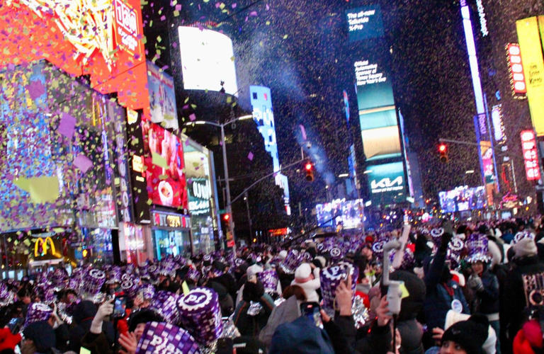 New York City welcomes 2026 with iconic Times Square ball drop
