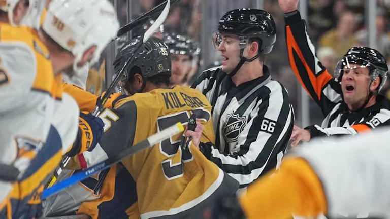 Golden Knights end 2025 on a low note with a loss to the Nashville ...