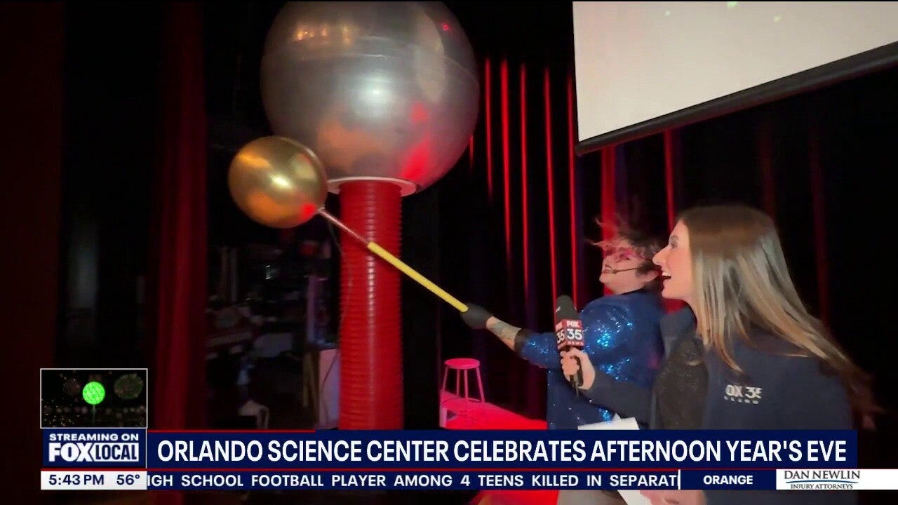 Families ring in 'Noon Year's Eve' at Orlando Science Center