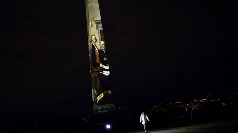 NYE Washington Monument illumination kicks off Trump's yearlong America ...