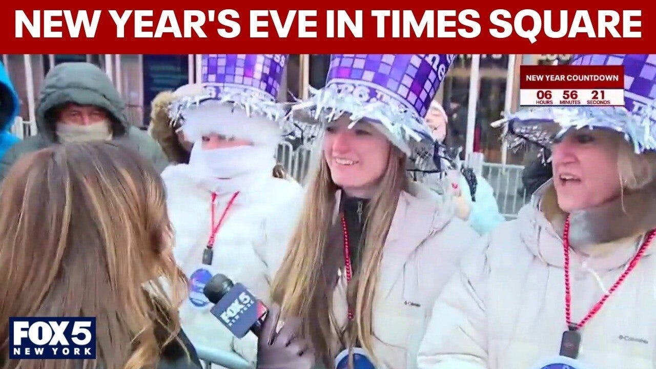 New Year's Eve revelers in Times Square