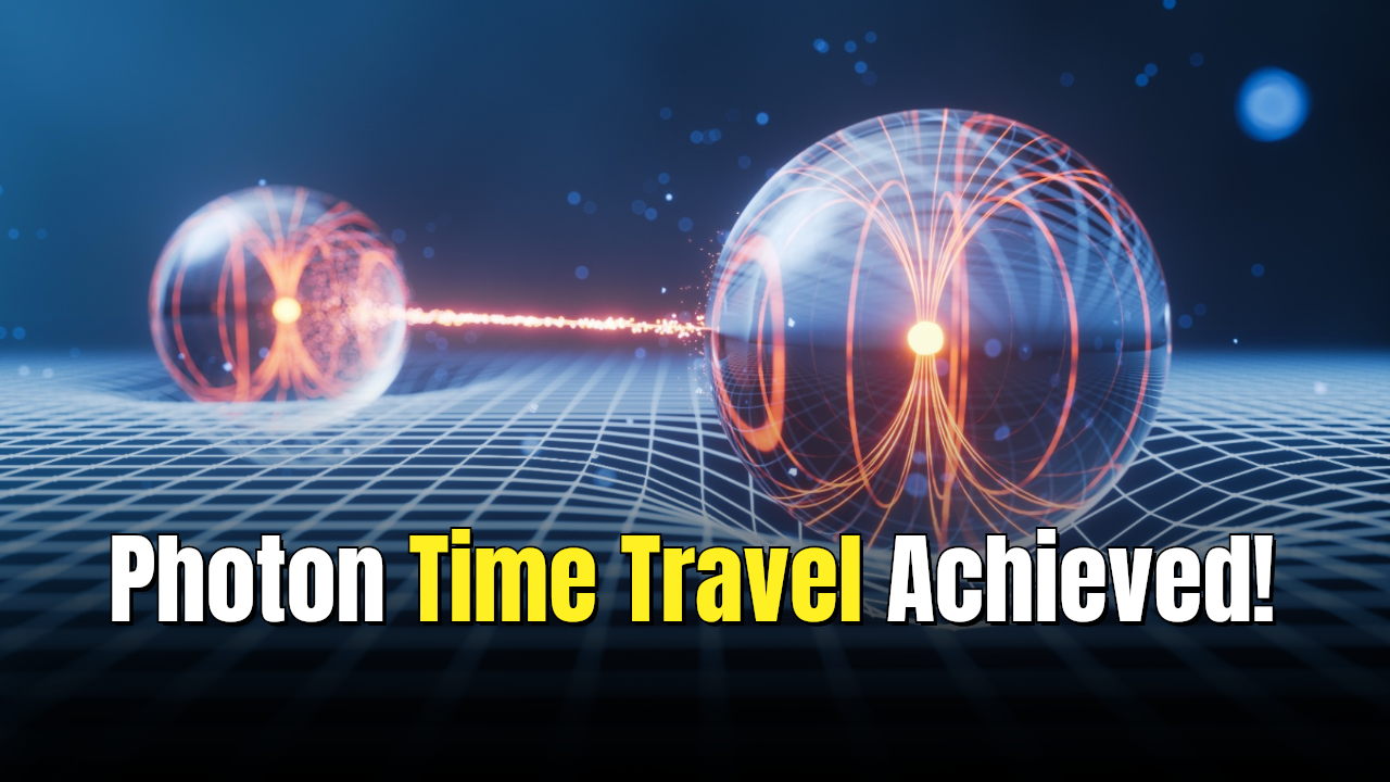 For the first time ever, researchers made a photon travel back in time