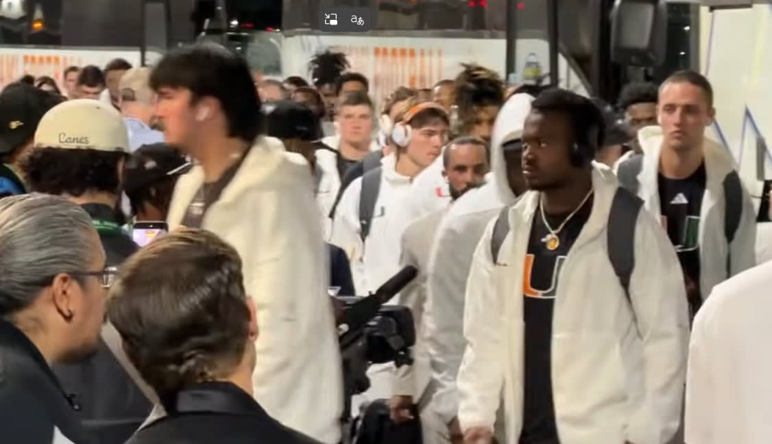 Video: Team locked in during Canes walk … check out CaneSport’s Miami ...