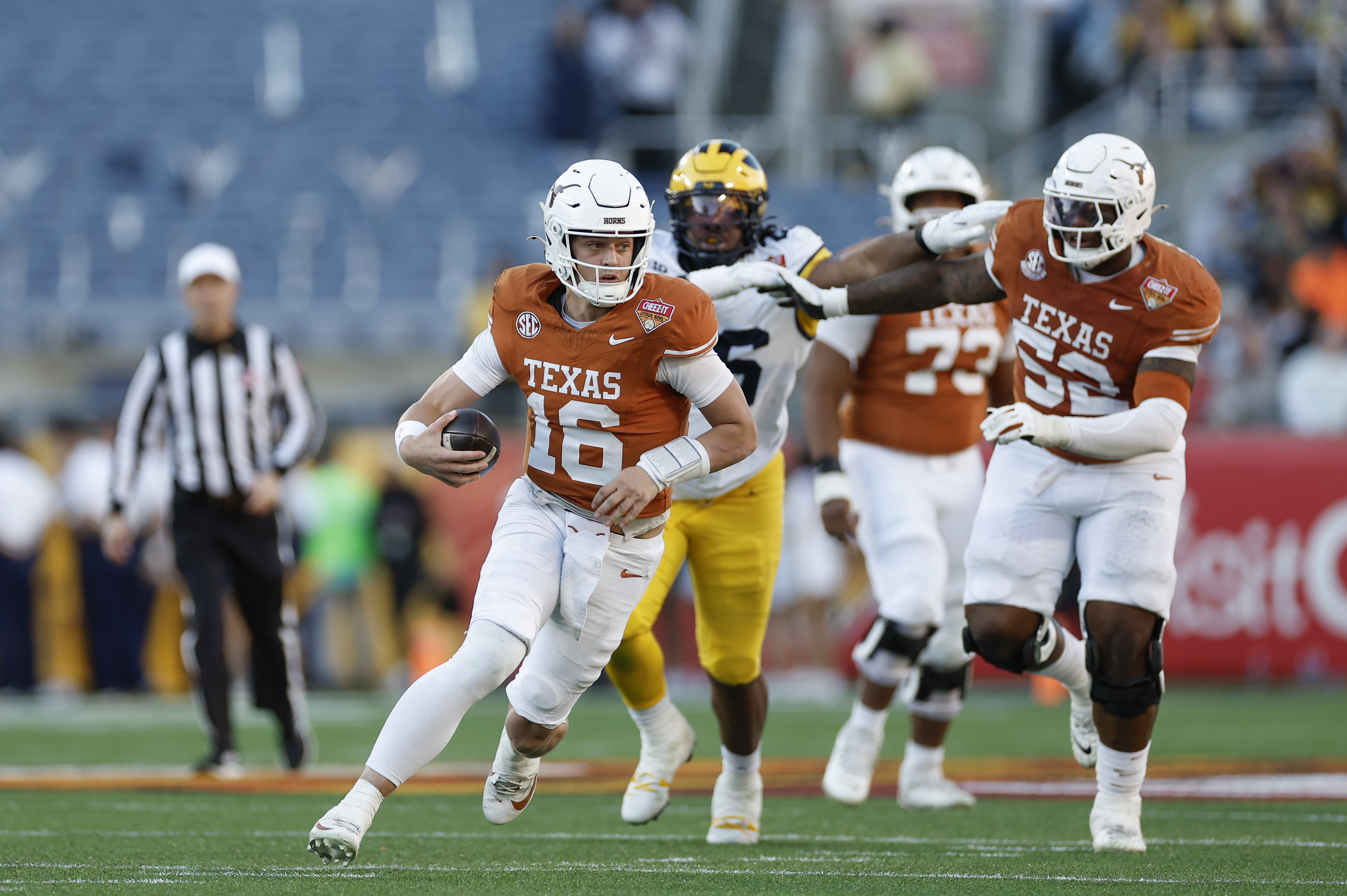 No. 13 Texas vs. No. 18 Michigan final score: Arch Manning leads ...