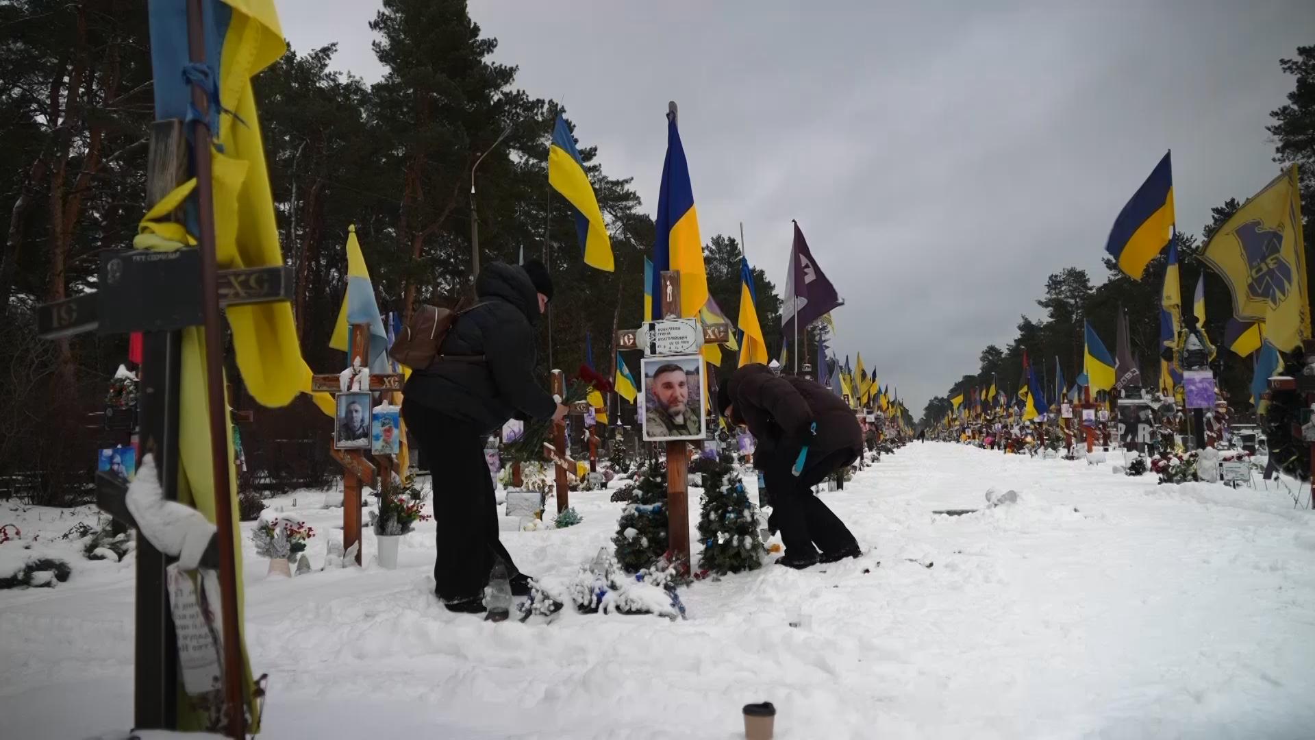 Ukrainian Families Who Lost Loved Ones In The War Spend New Years Eve