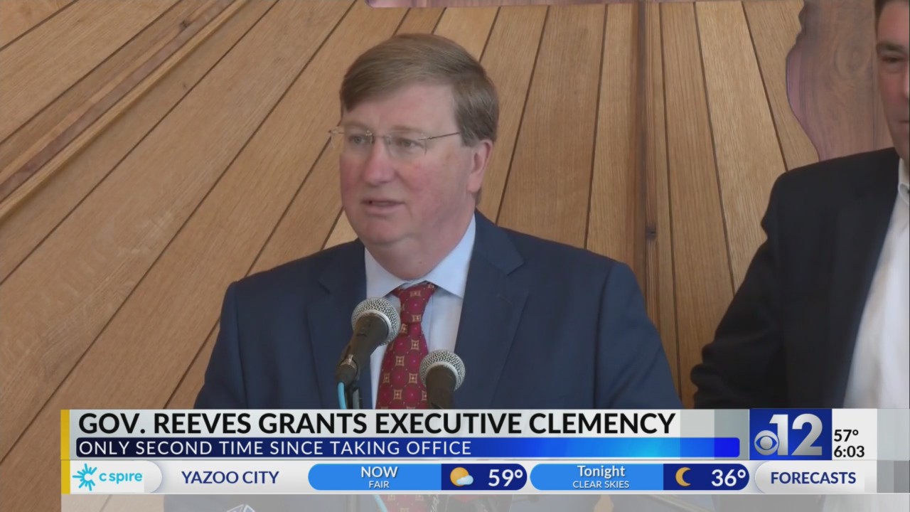 Gov. Reeves grants executive clemency for second time since taking office