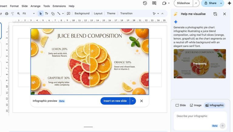 I started using Gemini to create presentations in Google Slides, and it ...