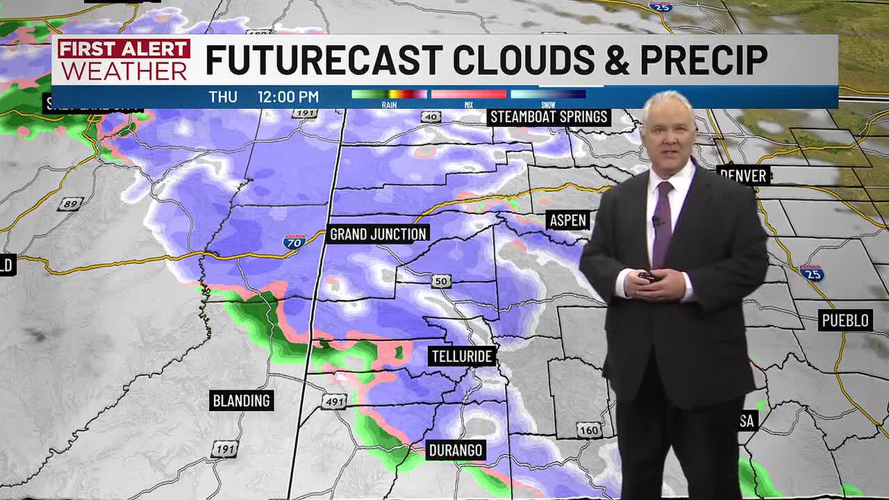 Rain and snow arrive New Years Day