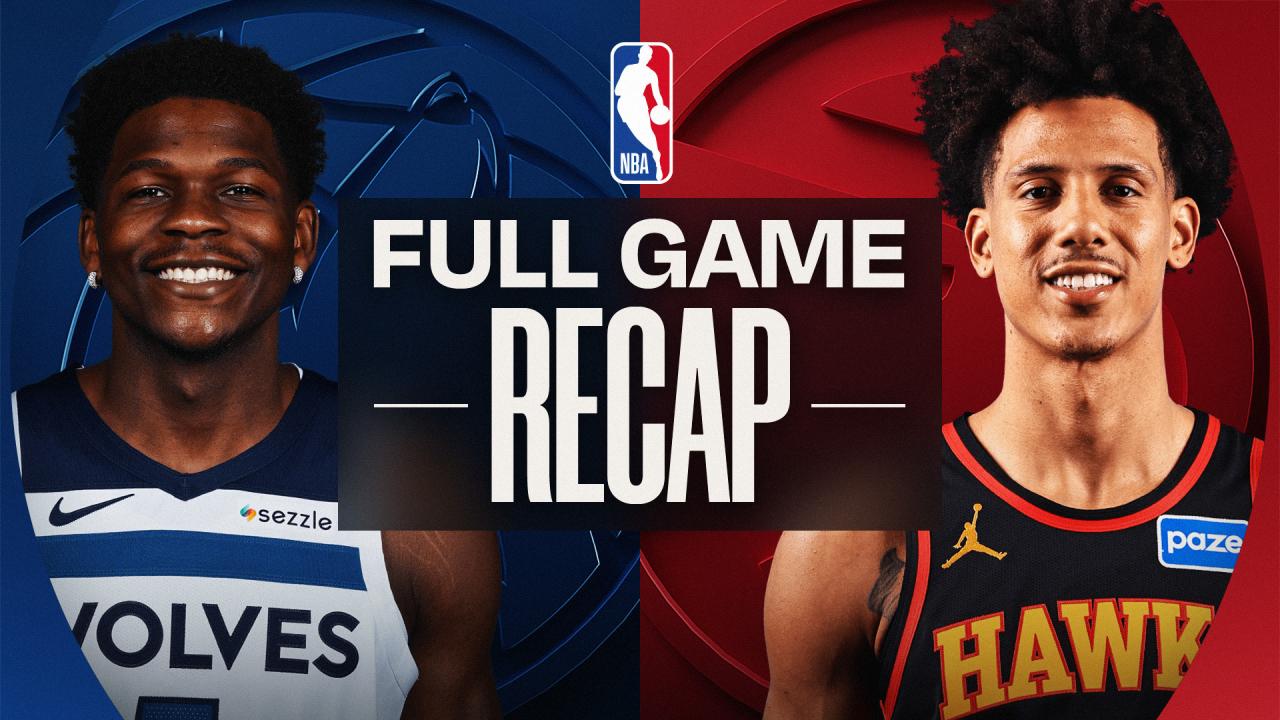 Game recap: Hawks 126, Timberwolves 102