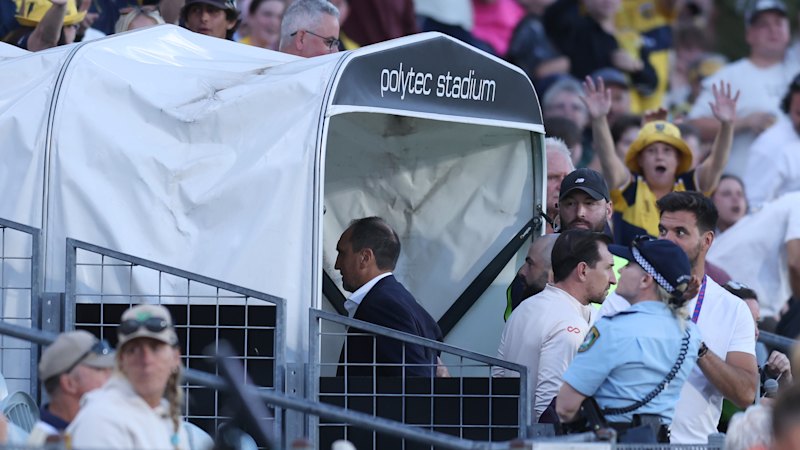Tussle in the tunnel: Police step in after Roar coach sees red