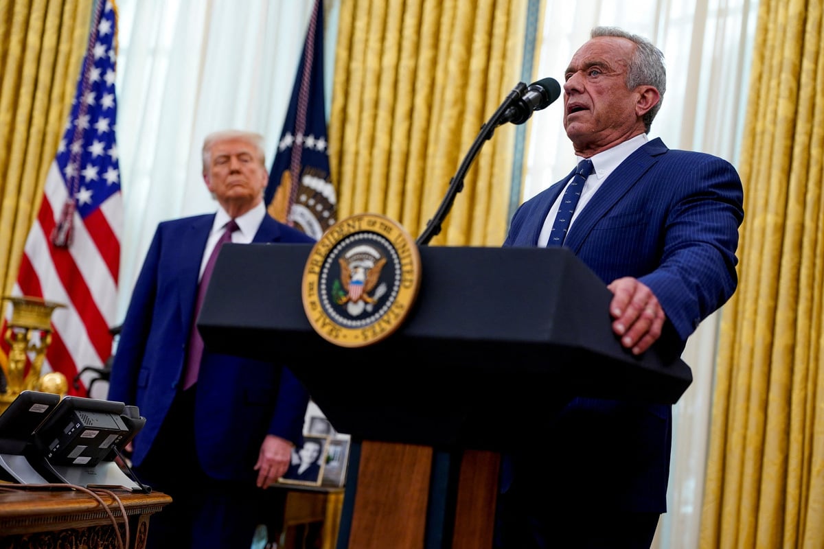 RFK Jr. rails against institutions stealing "health of our children" in ...