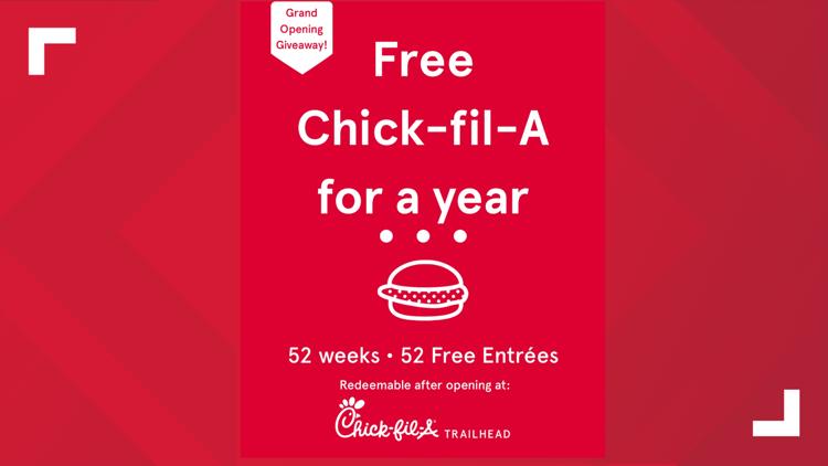 Trailhead Chick-fil-A hosts giveaway ahead of grand opening