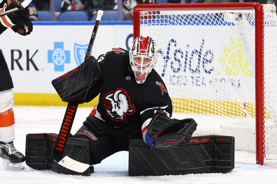 Sabres goalie Alex Lyon will miss 'a bit of time' with lower-body injury