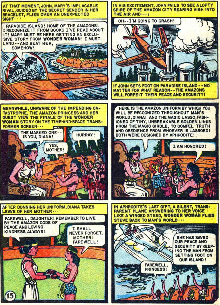 World War II was removed from Wonder Woman's origin 75 years ago