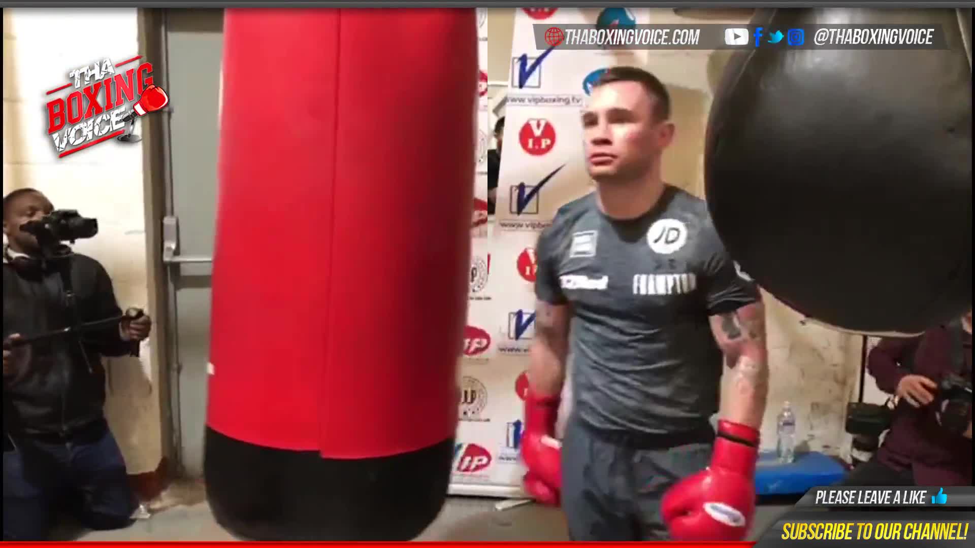 Carl Frampton unleashed! Heavy bag smashed!