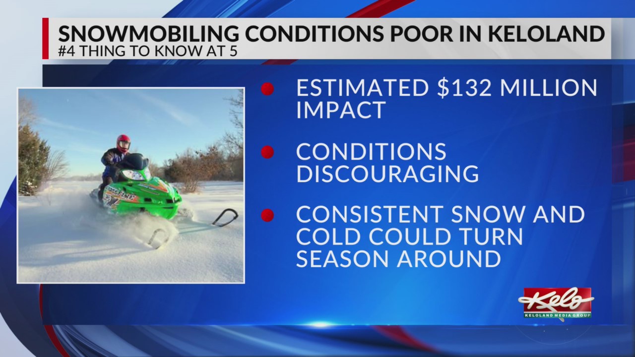 No snow means no go for snowmobilers in SD
