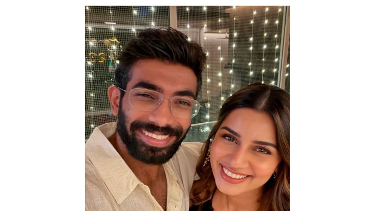 Jasprit Bumrah rings in new year 2026 with wife Sanjana & son Angad