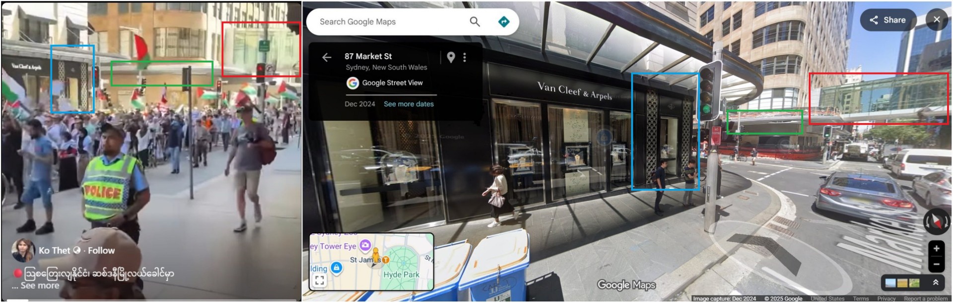 Video of pro-Palestinian march predates Bondi Beach attack