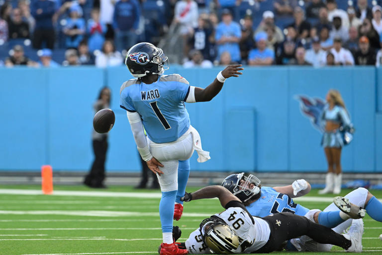 Cam Ward provides rare QB stability for the Titans by starting every ...