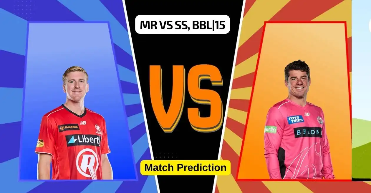 MR vs SS, BBL 15, match prediction: Who will win today’s game between ...
